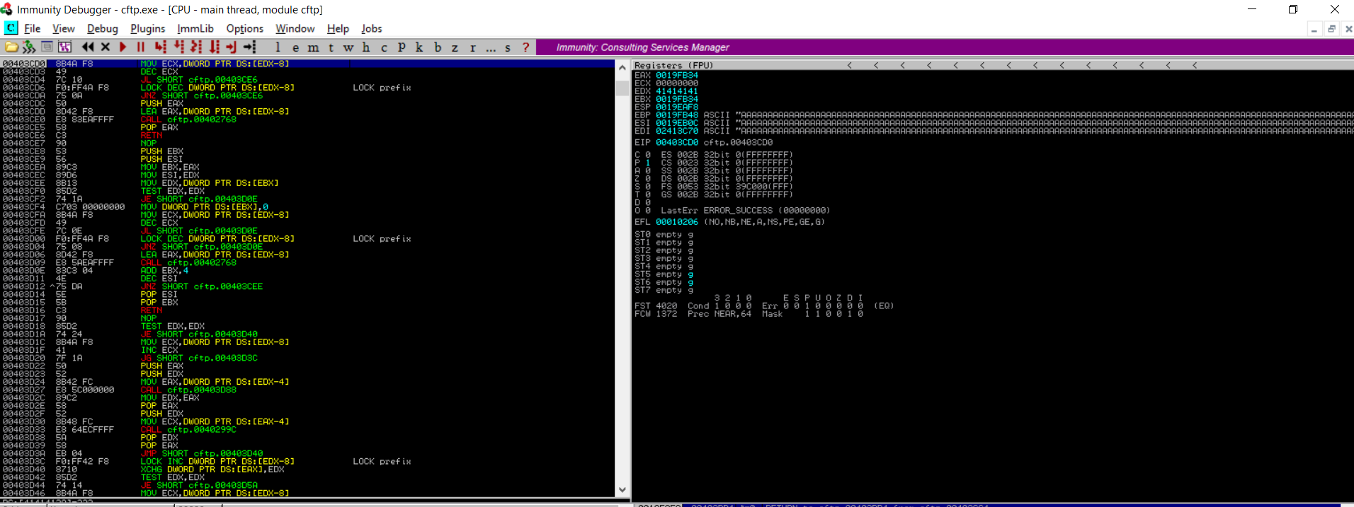 Developing Local Stack Overflow Exploit For Ftp Commander Pro 803 Learn Exploit Development